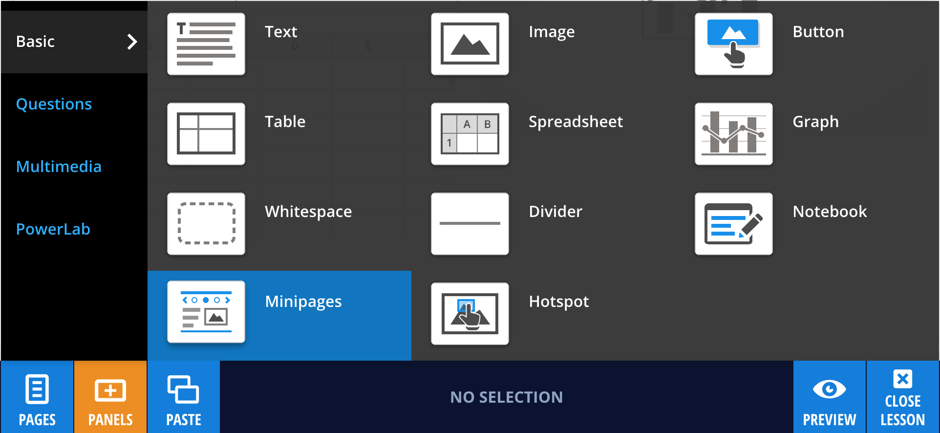 Creating Lt Minipage Panels | ADInstruments