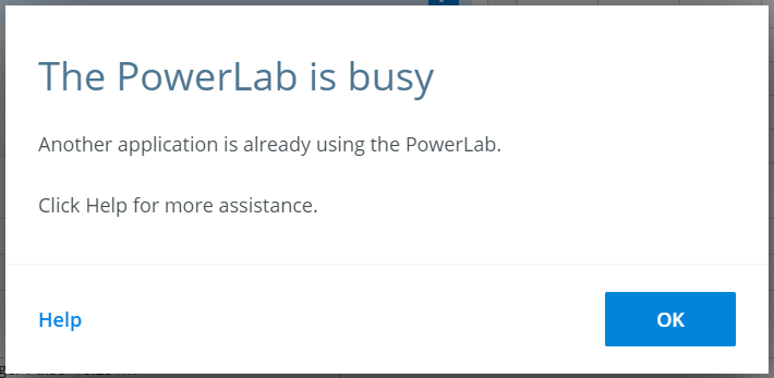 PowerLab is not Responding in Lt | ADInstruments